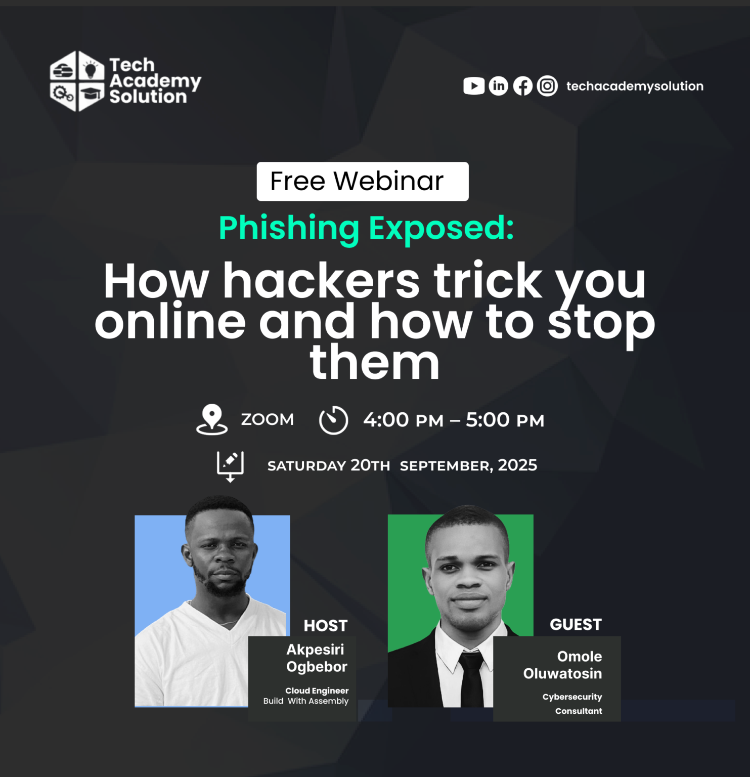 Cybersecurity Webinar - TechAcademy Solution
